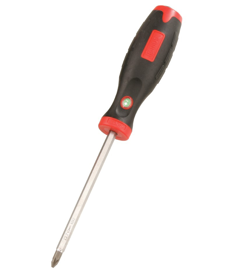#1 Posidriv Tang-Thru Screwdriver 220mmL - Genius