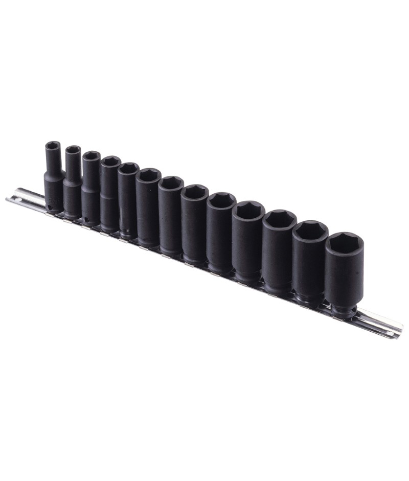 13 Piece 3/8" Dr. SAE Deep Impact Socket Set Cr-Mo - Genius